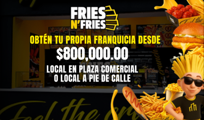 Únete al éxito de las franquicias FRIES N´FRIES
